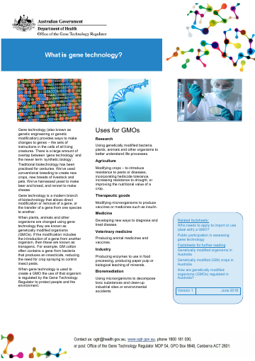 What Is Gene Technology Office Of The Gene Technology Regulator what-is-gene-technology-office-of-the-gene-technology-regulator