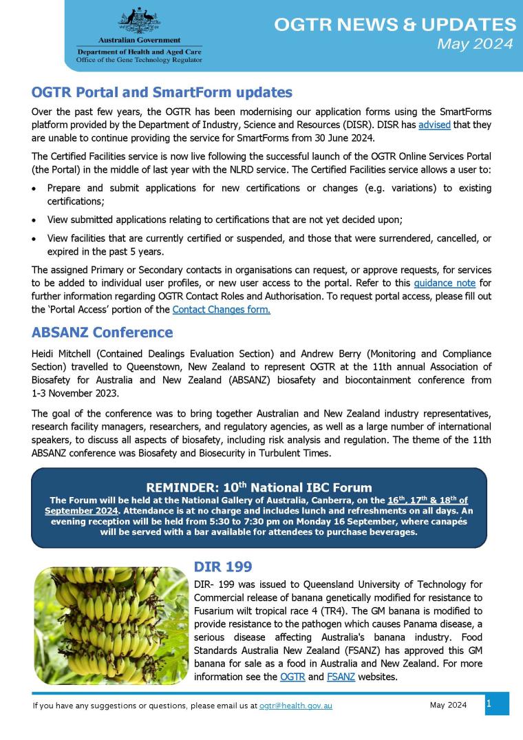 Office of the Gene Technology Regulator